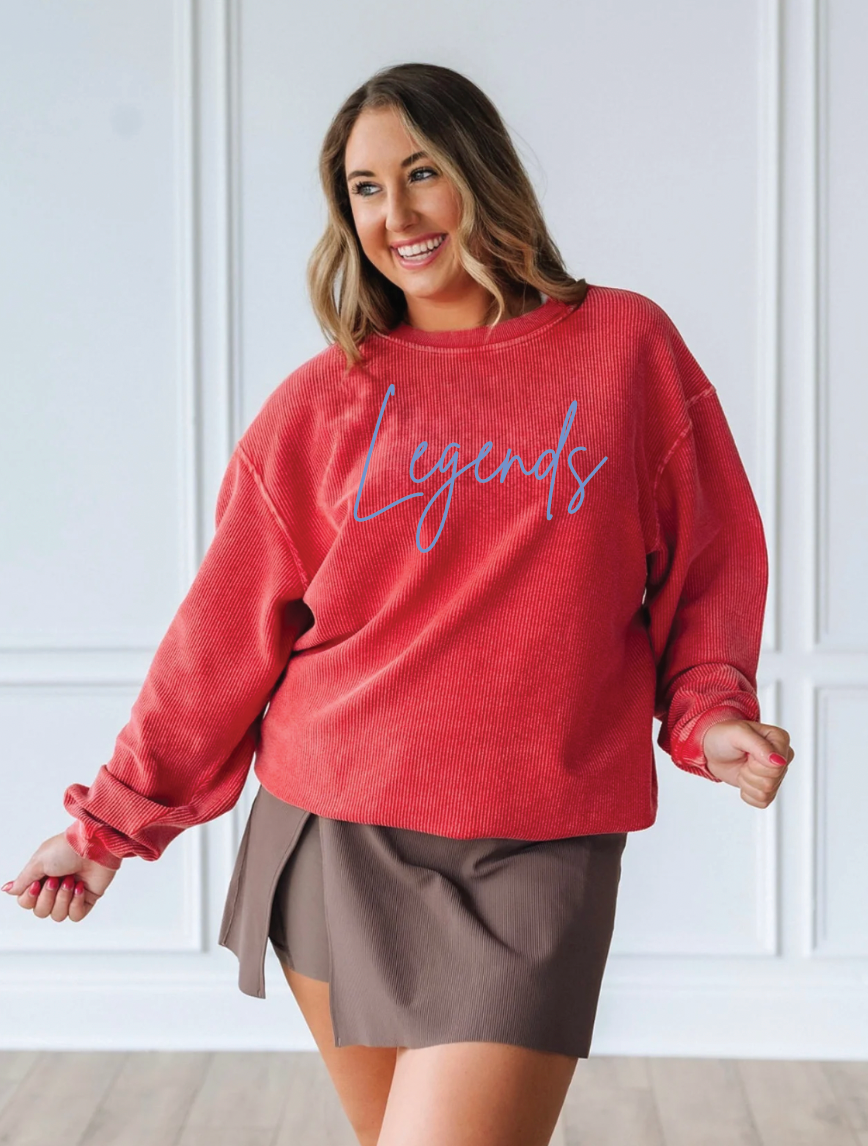 Texas Legends Corded Sweatshirt (Two Color Options) – KOLBY LANE DESIGNS
