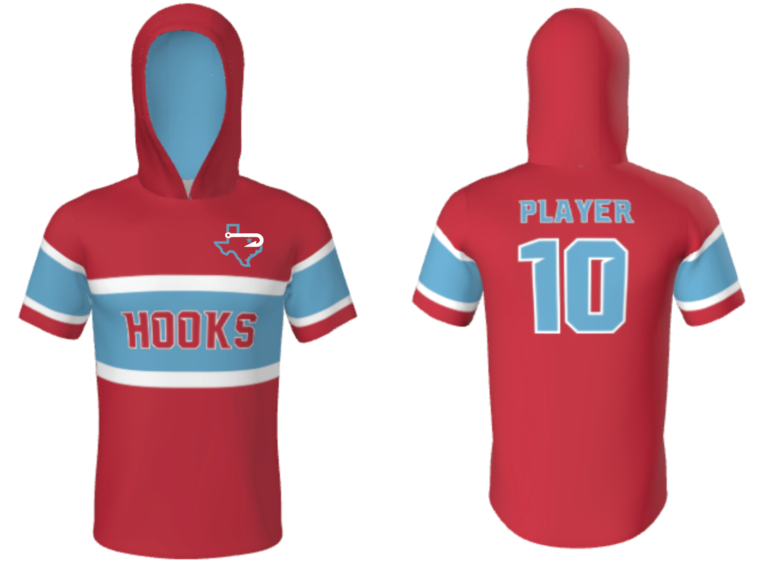 Hooks Logo Performance Hooded Short Sleeve (Extended 15 Day TAT ...